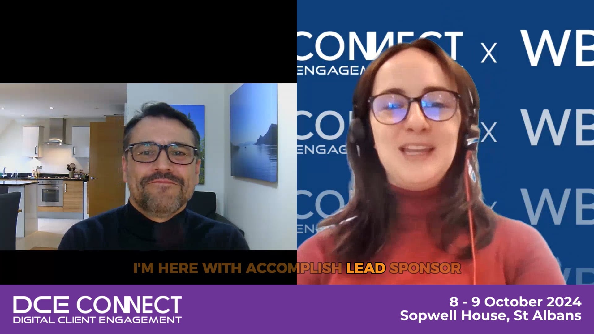 Accomplish, lead sponsor for Digital Client Engagement Connect, 2024